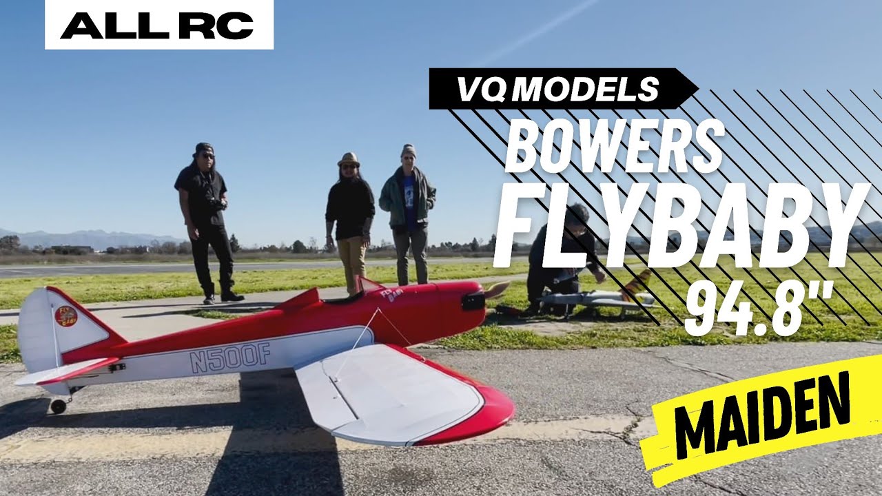 VQ Models 94.8" Bowers Fly Baby Maiden Flight - YouTube