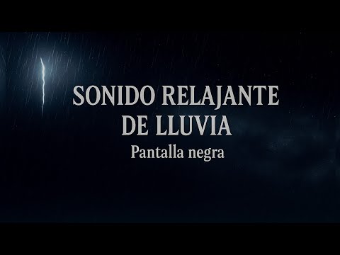 Lluvia relajante para dormir sin truenos | pantalla negra | ASMR