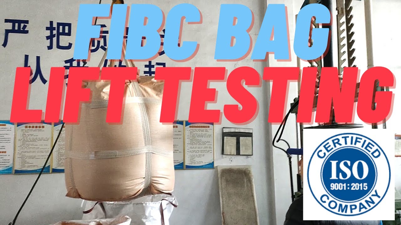 FIBC bag lift testing | ISO 9001 FIBC bag manufacturer - YouTube