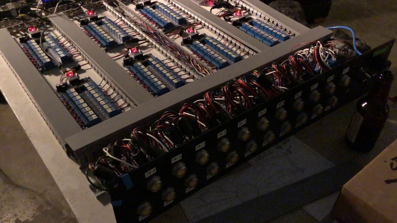 MIDI to relay controller for Raspberry Pi (Burning Man Tech) - YouTube