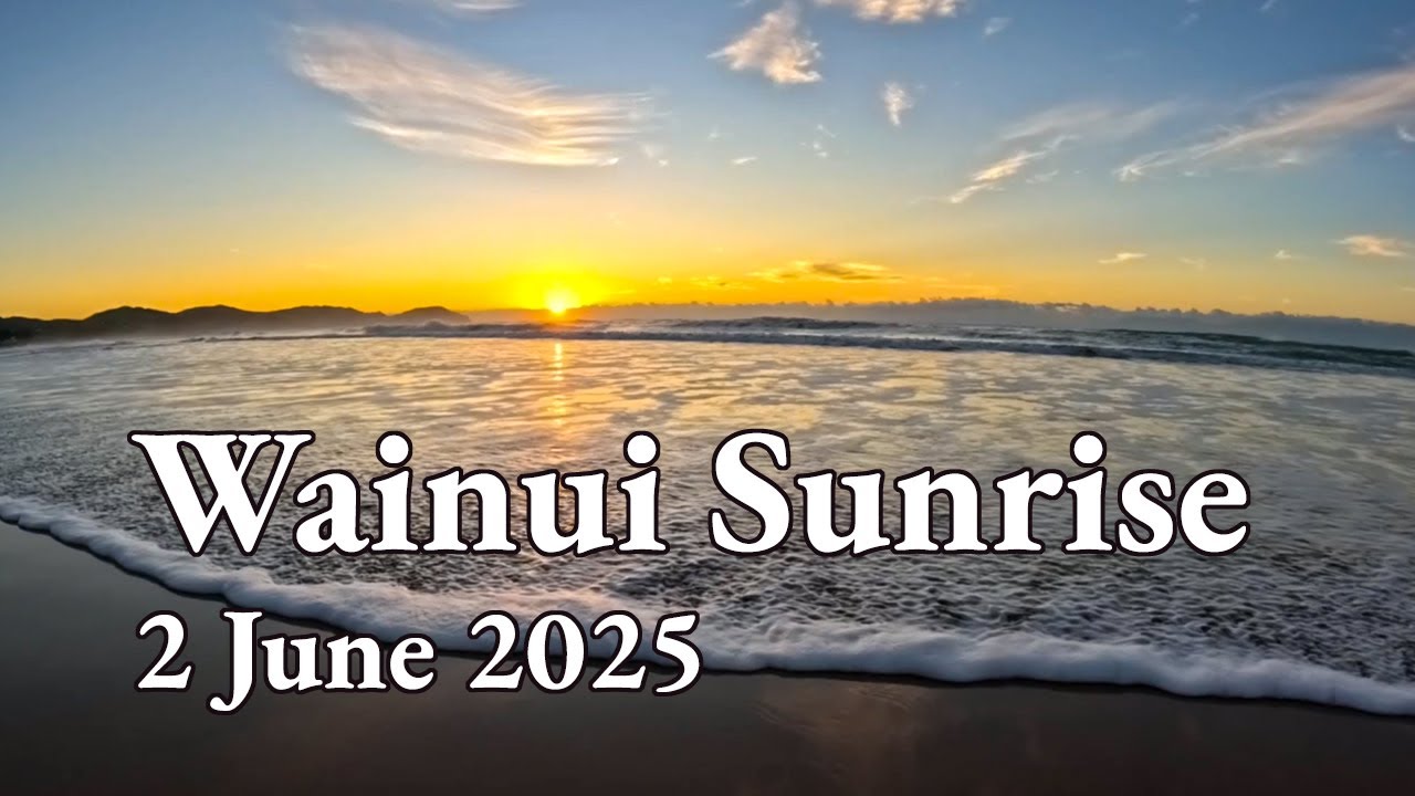 World's first sunrise, daily. Relax and watch the day dawn: 2 June 2025 ...