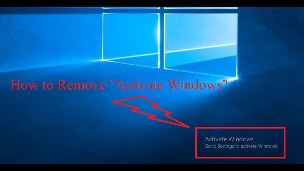 ACTIVATE WINDOWS 10 WITHOUT SOFTWARE || REMOVE "ACTIVATE WINDOWS ...