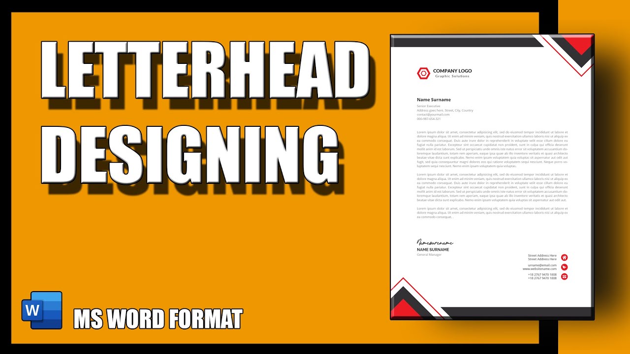Ms Word (Editable Letterhead Design) |Essential Tech| #letterheaddesign ...