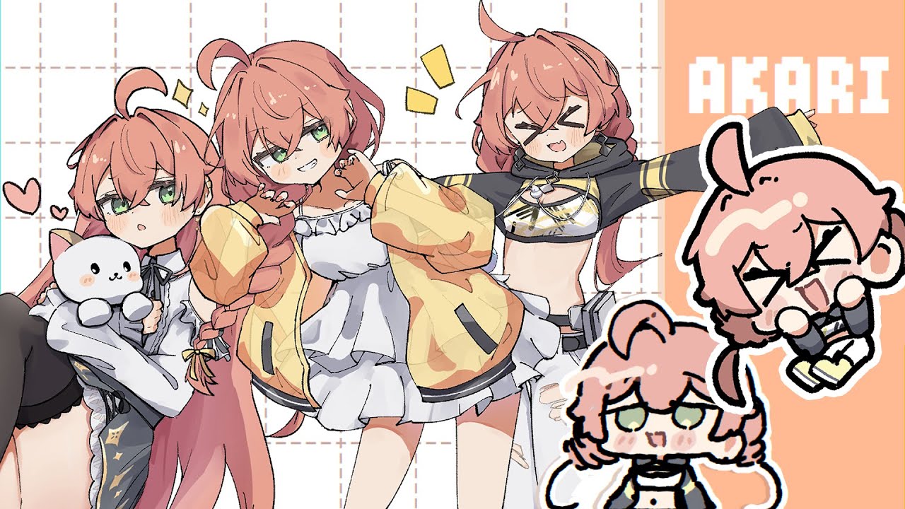 AKARI【AKAGE meme/手描きにじさんじ】 - YouTube
