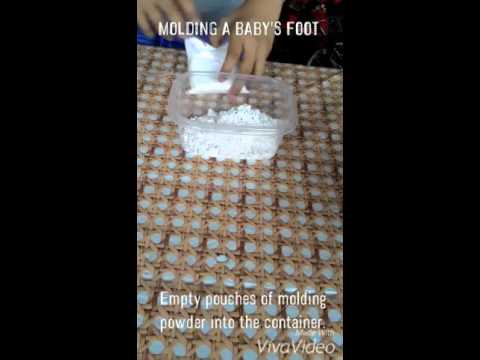 How to mold a baby's foot for 3d casting