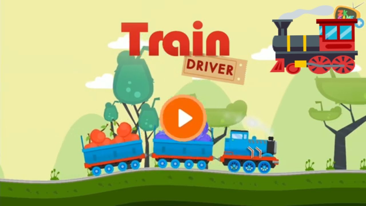 Playful Train Driver Driving Games - Train Cartoon Adventure Education ...