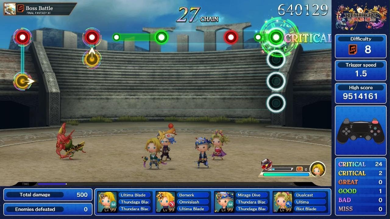 Theatrhythm Final Bar Line - Boss Battle (FFXII) - Ultimate Perfect ...