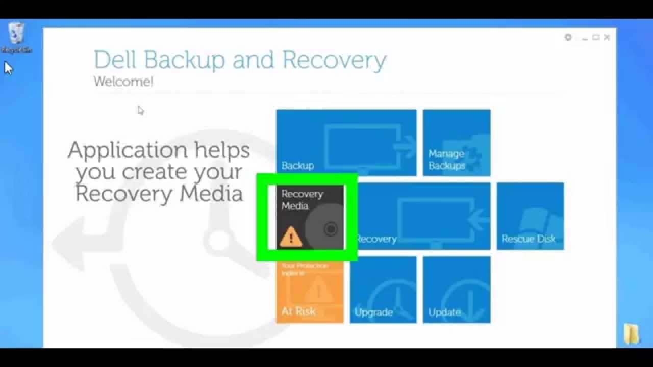 how to create recovery media or back up disc's for dell windows 8 ...