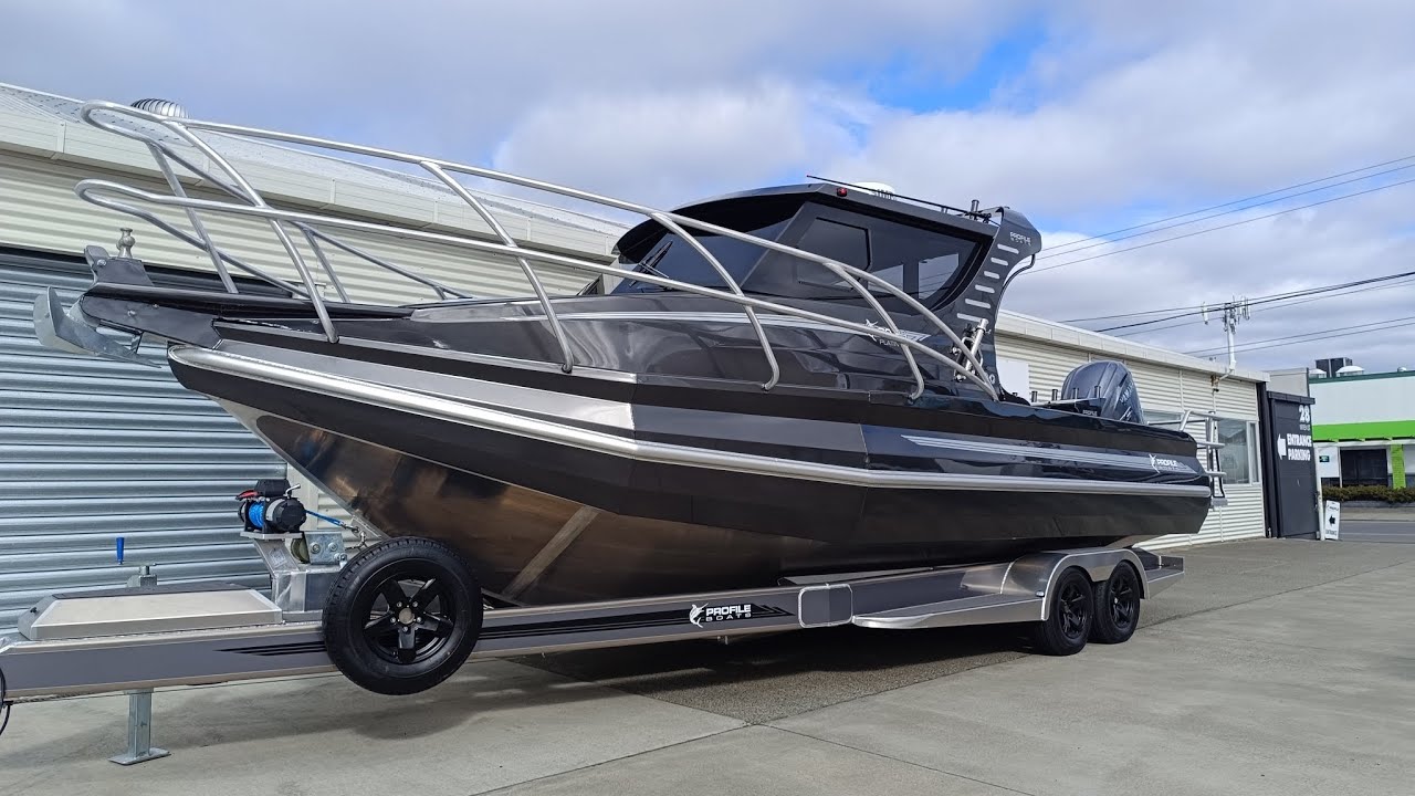 Profile Boats 835HW Platinum Yamaha F450 Helmaster EX - YouTube