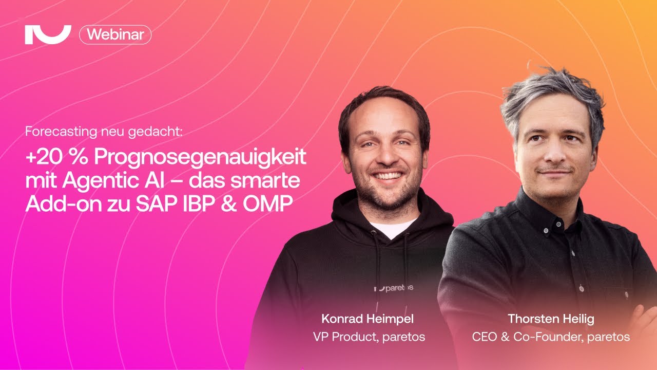 Forecasting mit SAP IBP & OMP: +20% Forecastgenauigkeit dank Agentic AI ...