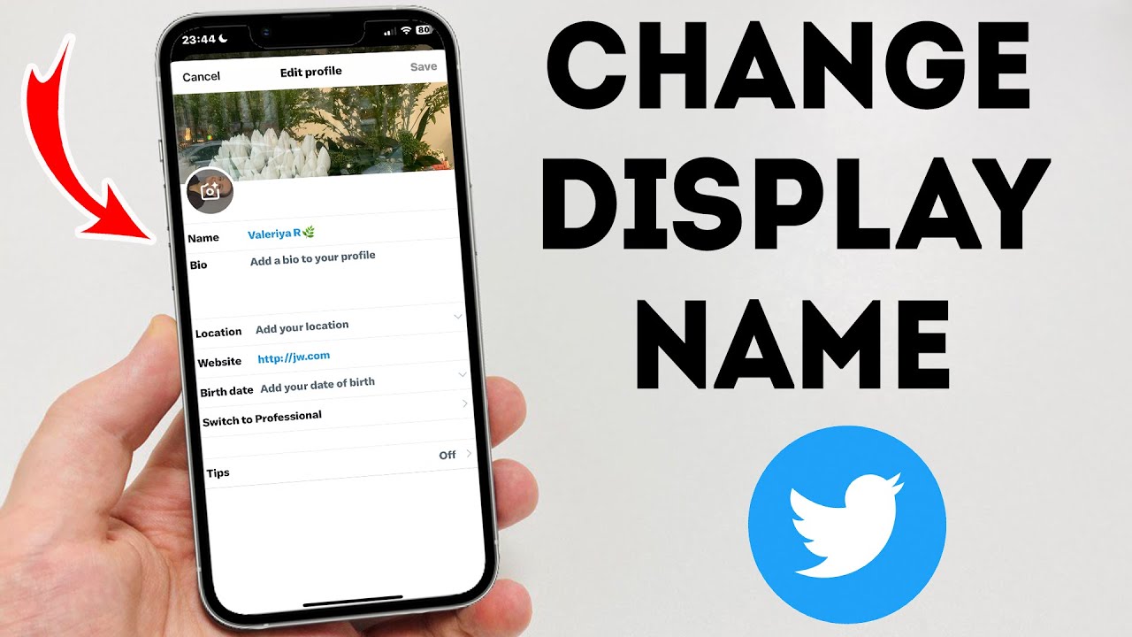 How To Change Twitter (X) Display Name - Full Guide - YouTube
