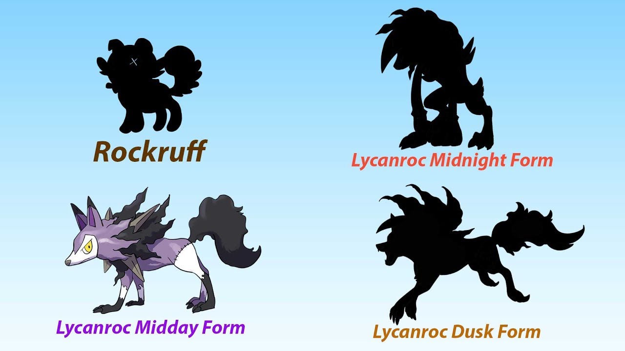 Lycanroc Family - Pokemon Halloween Version. - YouTube
