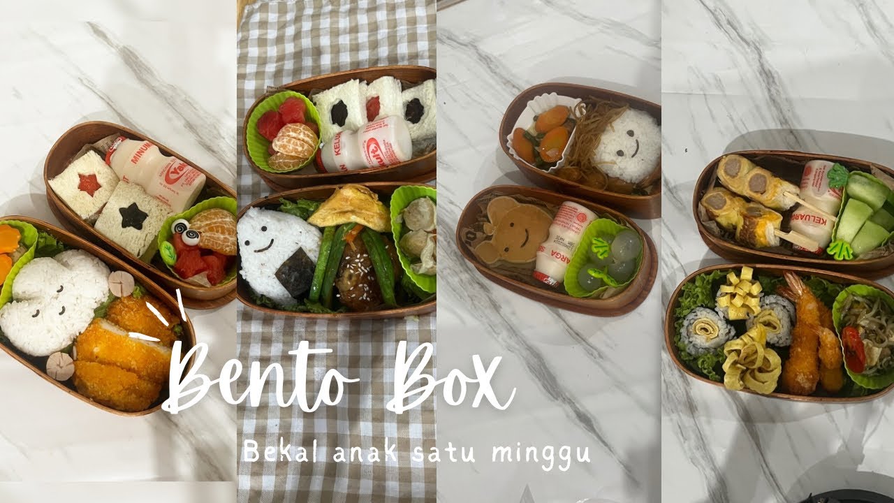 Ide Bekal sekolah Satu Minggu || a Week of Bento || Lunch Box Idea ...