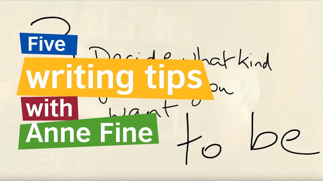 Five writing tips - with Anne Fine - YouTube