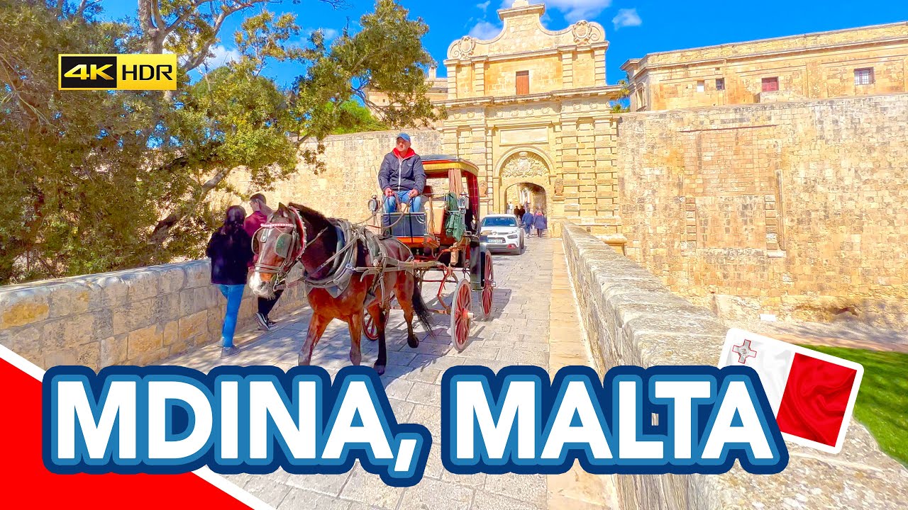 MDINA MALTA | Full tour of the silent city of Mdina [Filmed in HDR ...