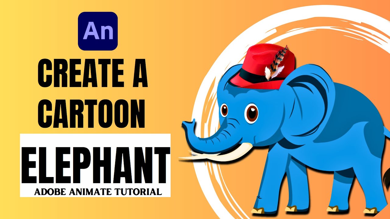 How to Create a Cartoon Elephant in Adobe Animate – No Voice Over ...