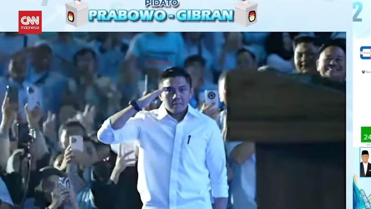 Momen Mayor Teddy Hormat Saat Namanya Disebut Prabowo - YouTube
