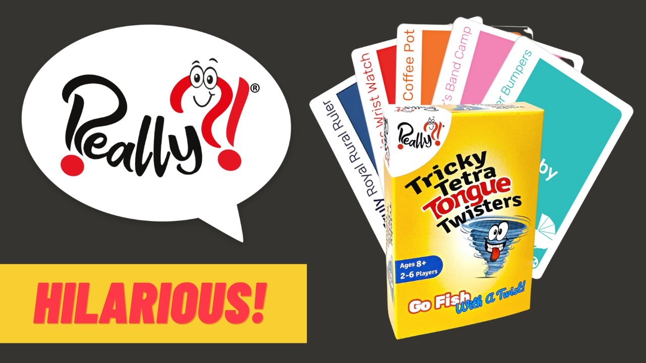How to play Tricky Tetra Tongue Twisters Card Game - YouTube