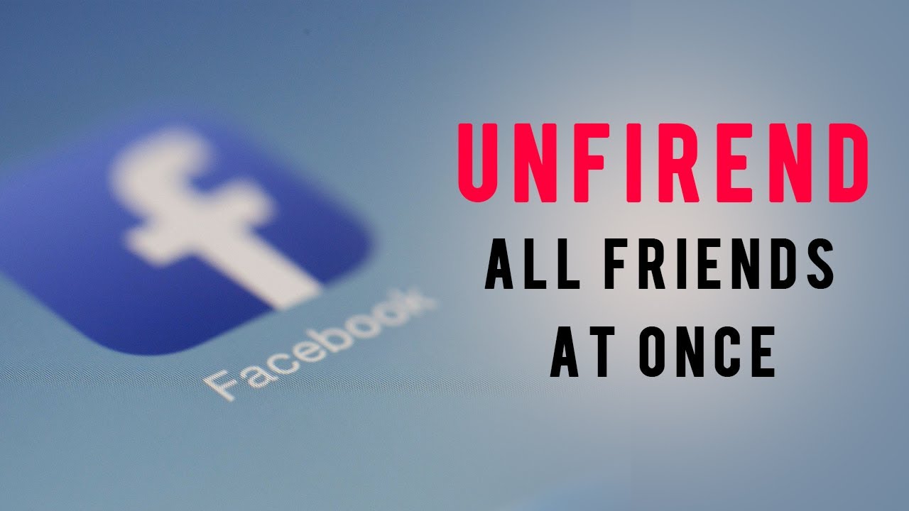 How to Unfriend all friends on Facebook at once || Unfriend all friends ...
