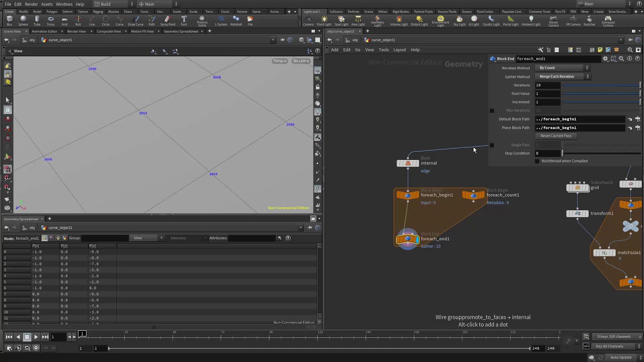 Houdini scifi floor 04 populate edge and merging rules for internal ...
