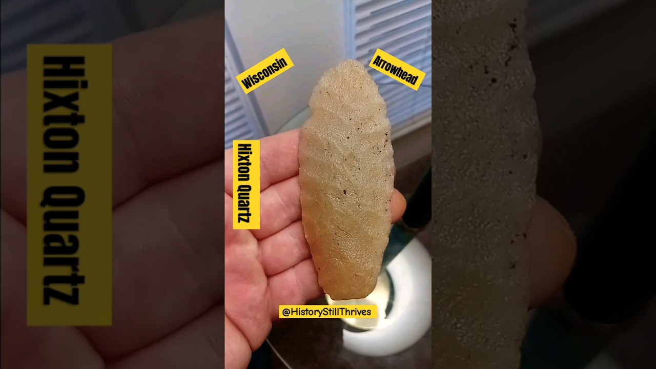 Wisconsin Arrowhead Paleo Hixton Quartz Native Artifact #arrowhead # ...