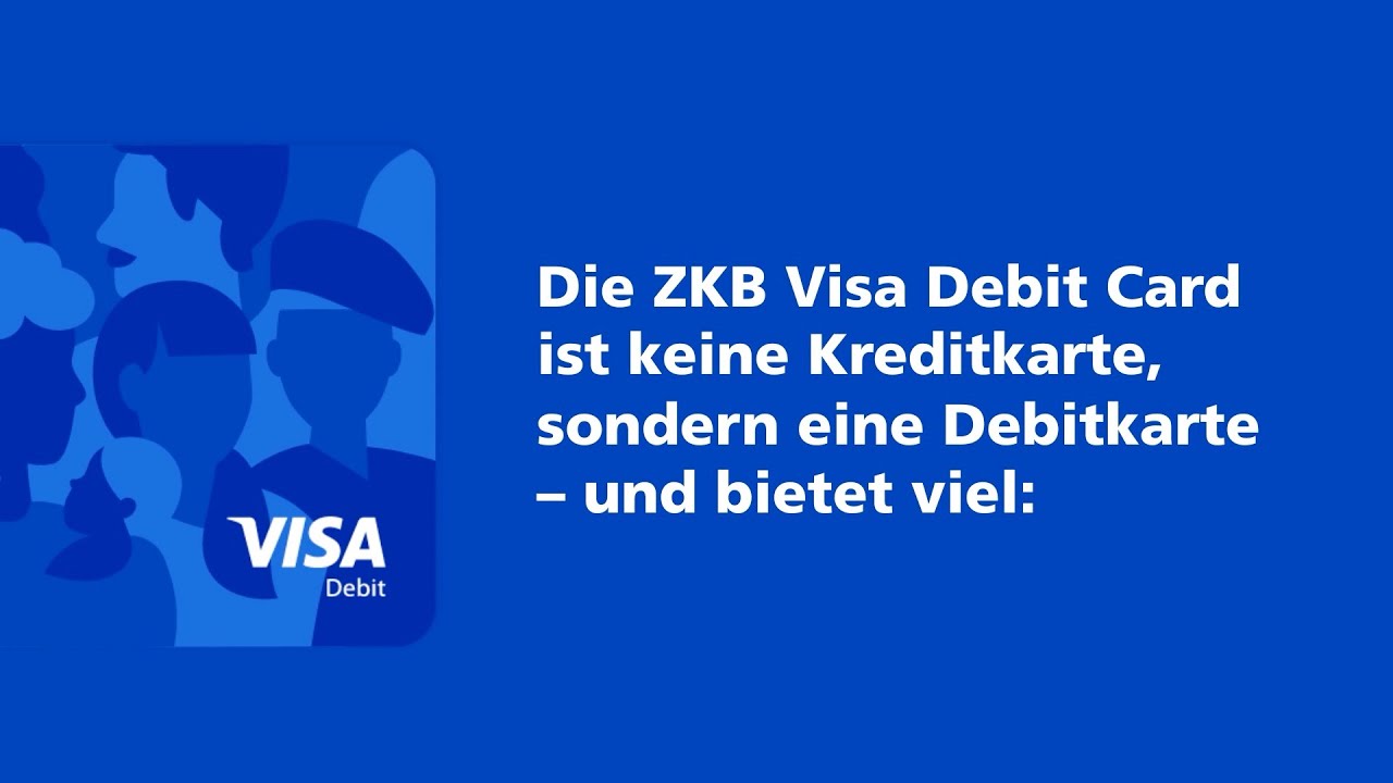 ZKB Visa Debit Card – Ihre Alltagsbegleiterin - YouTube