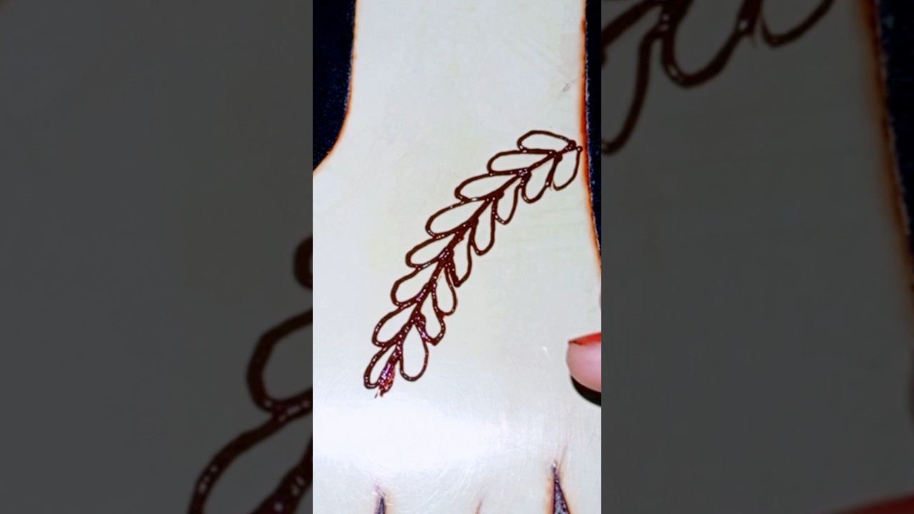 New style leef mehndi design#hennadesign #shortsvideo #viralshort - YouTube