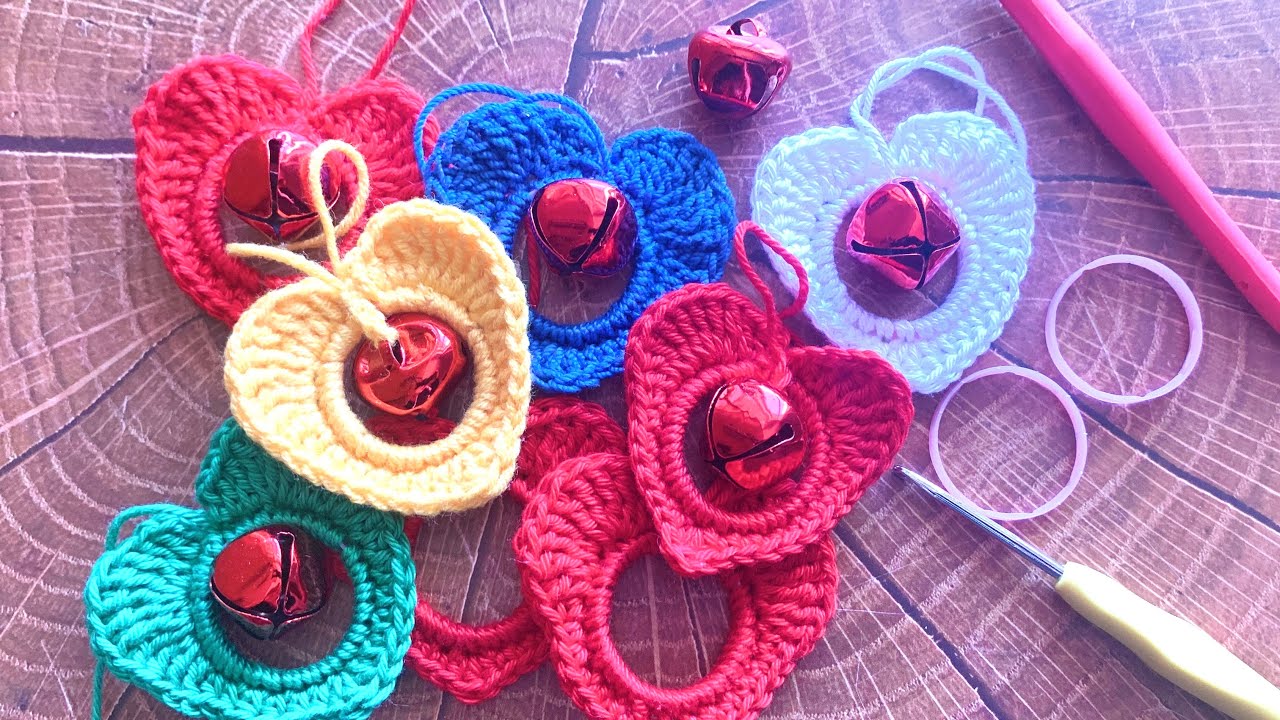 Inimioara croșetată simplu și rapid #mmihacrochet #inimamea - YouTube