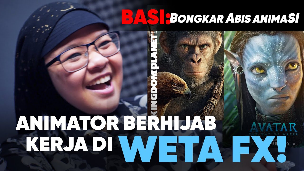 BASI EPS 004: ANIMATOR BERHIJAB KERJA DI WETA-FX! - YouTube
