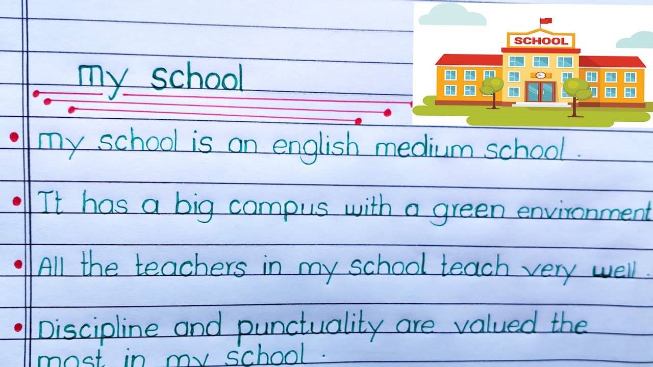 10/20 lines about my school in english || essay/paragraph about my ...