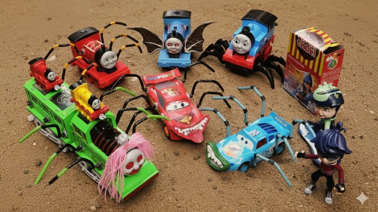 Bermain Kereta Api Hantu Laba-laba, Thomas and the Friends, Mobil Laba ...