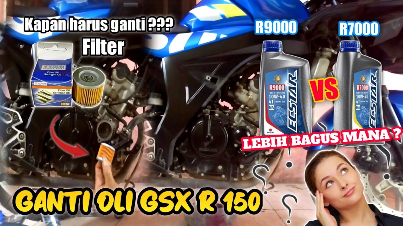 GANTI OLI GSX R ‼️ Ecstar R9000 VS R7000 - YouTube