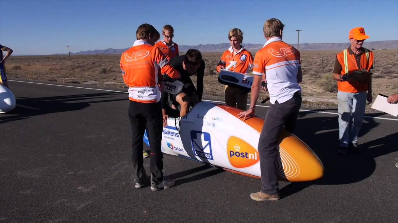 Eerste dag van de Human Powered Speed Challenge - YouTube