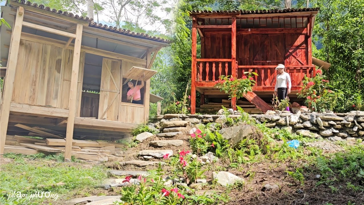 full video "Building a Wooden House in the Wild Forest - 100 Days ...