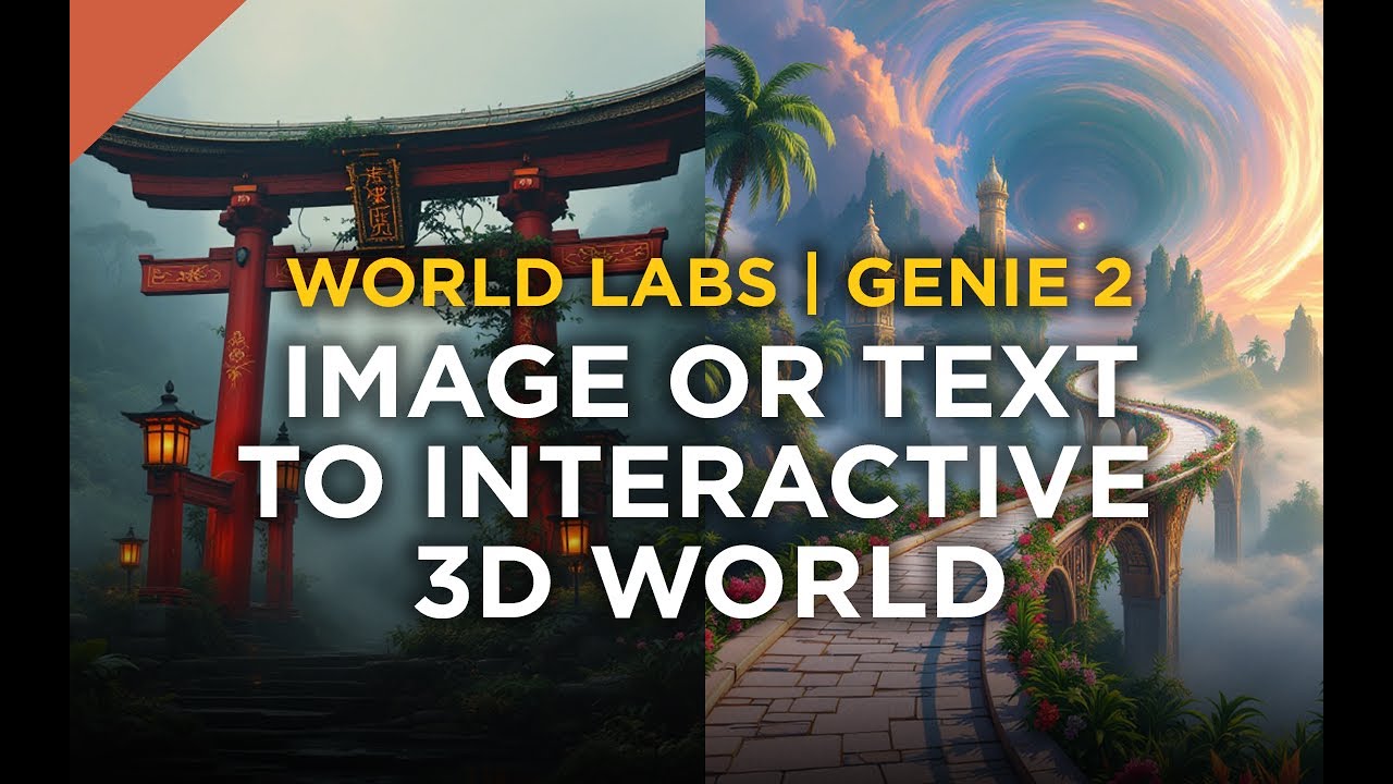 Image Or Text To Interactive 3D World - World Labs & Google Genie 2 ...