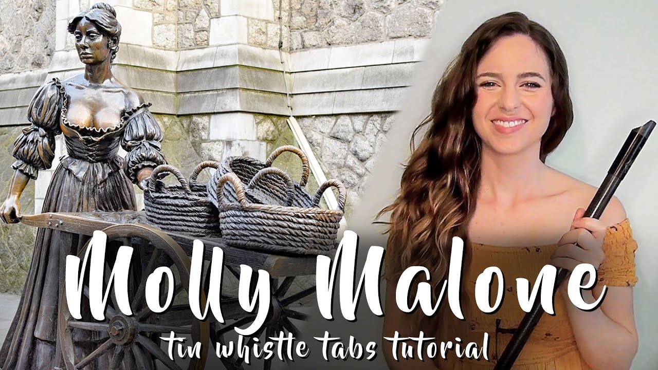 Molly Malone - Cockles and Mussels | TIN WHISTLE TABS TUTORIAL - YouTube
