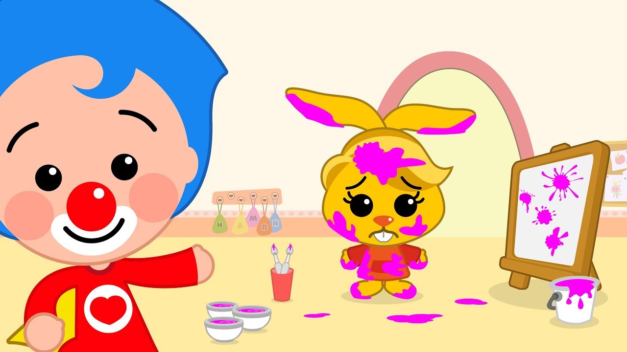 A Limpiar a los Amigos de Plim Plim (Pinturas) #1 ♫ Aprender los ...