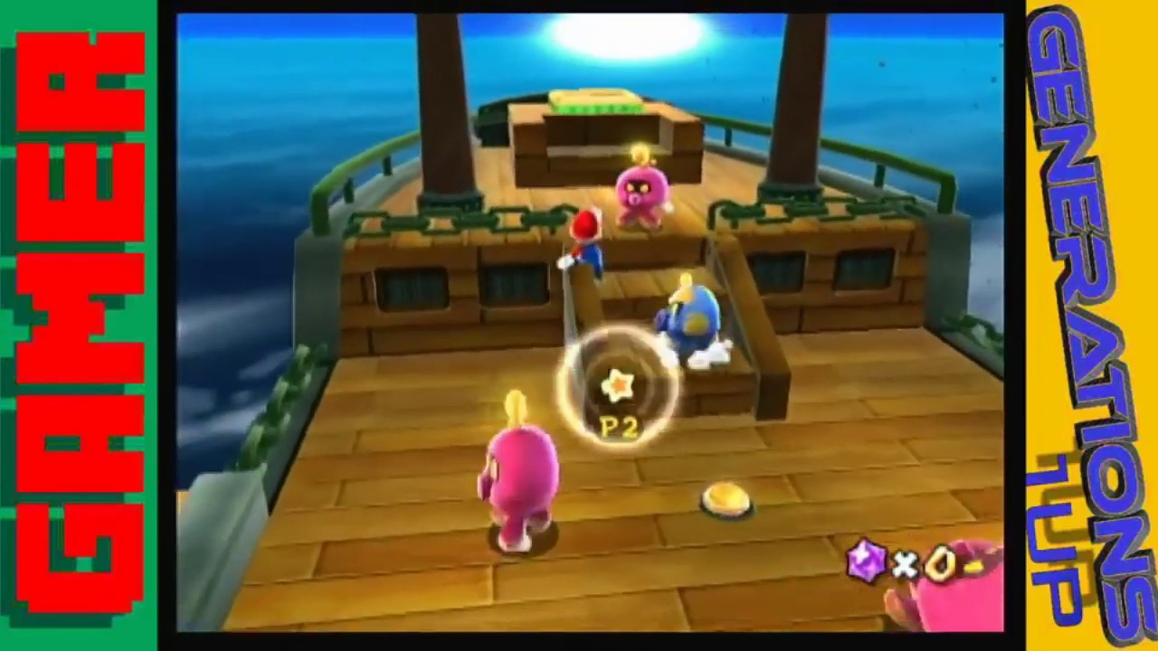 Super Mario Galaxy Bowser Jr. Airship Armada Little green ball - YouTube