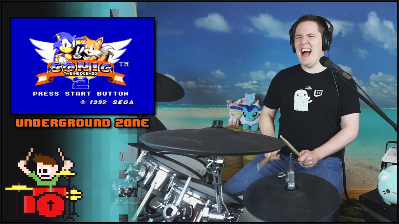 Sonic The Hedgehog 2 Game Gear - Underground Zone On Drums With ...