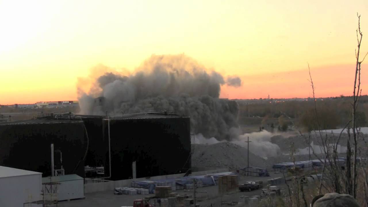 Building Demolition Calgary 2011 - YouTube