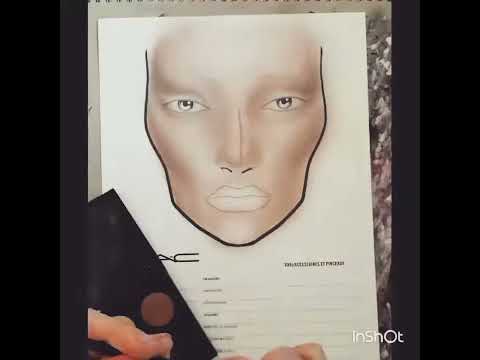 Face chart tutorial - Realistic drawing - YouTube