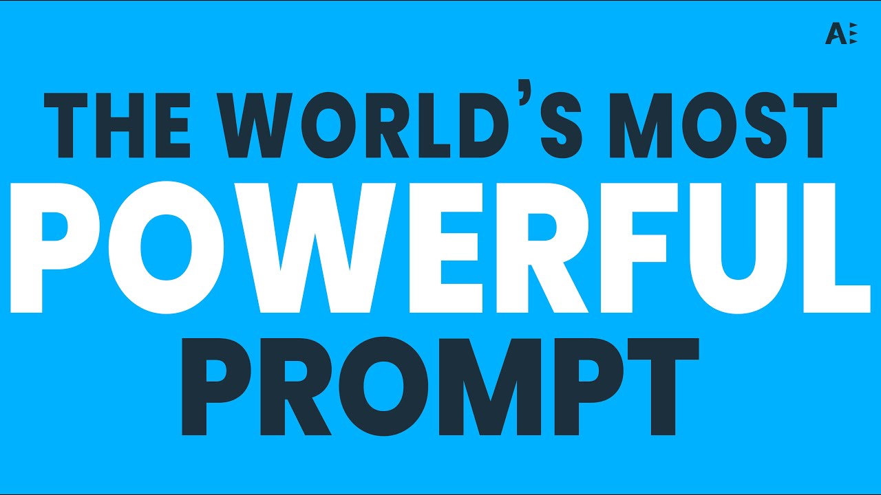 The World's Most Powerful Prompt - YouTube
