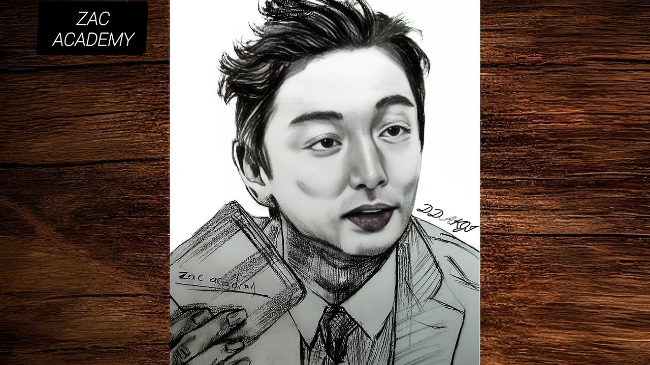 How to draw GI-HUN player 456 from Squid Game // How to draw squid game ...