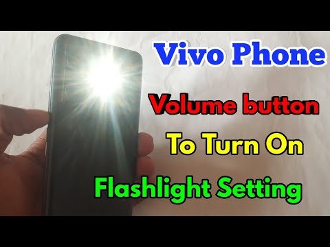 vivo volume button flashlight not working, vivo volume button flashlight