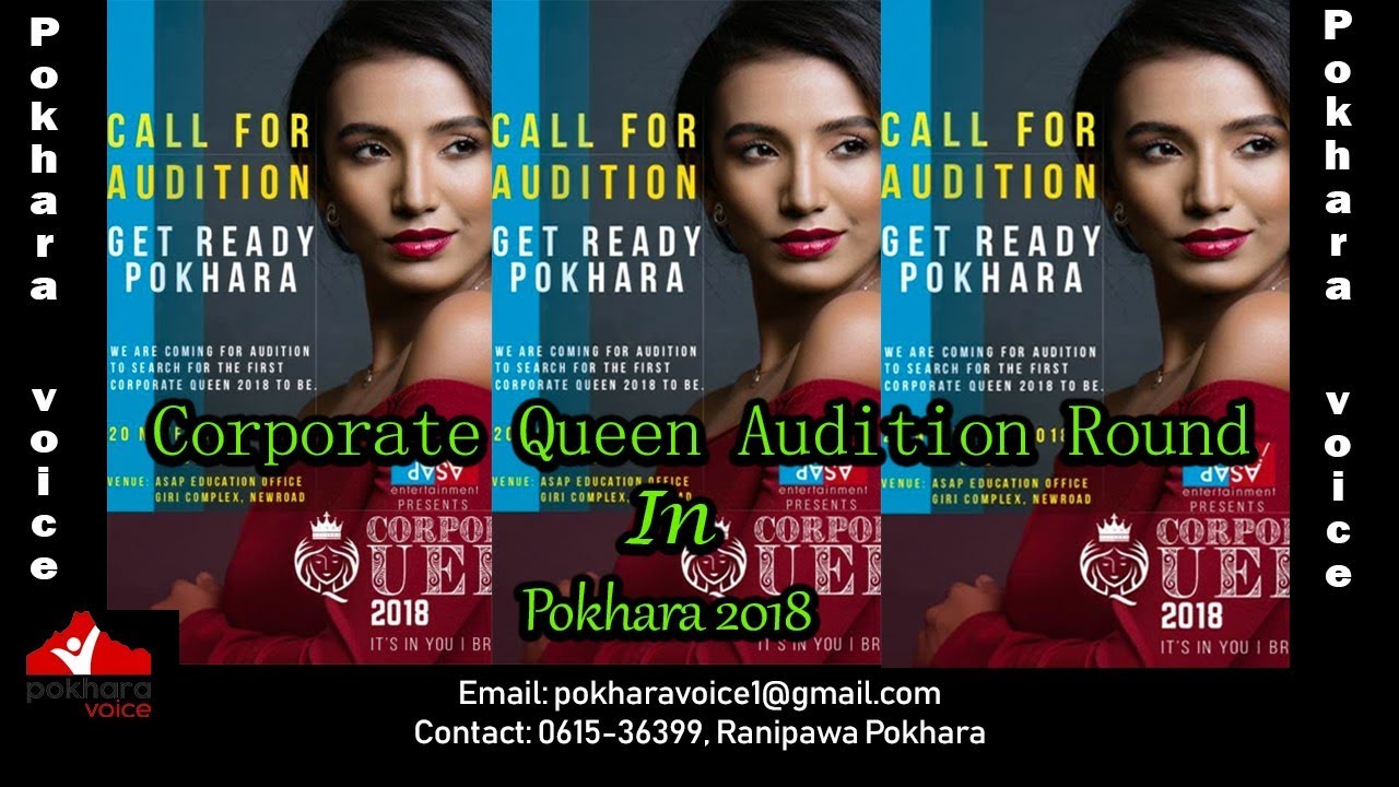Corporate Queen Audition In Pokhara 2018 || ASAP Fashion Show in ...