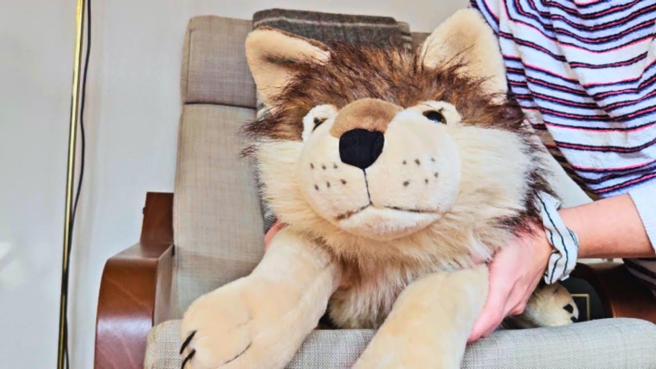 Wild Republic Jumbo Wolf Plush Review: A Giant Huggable Friend - YouTube