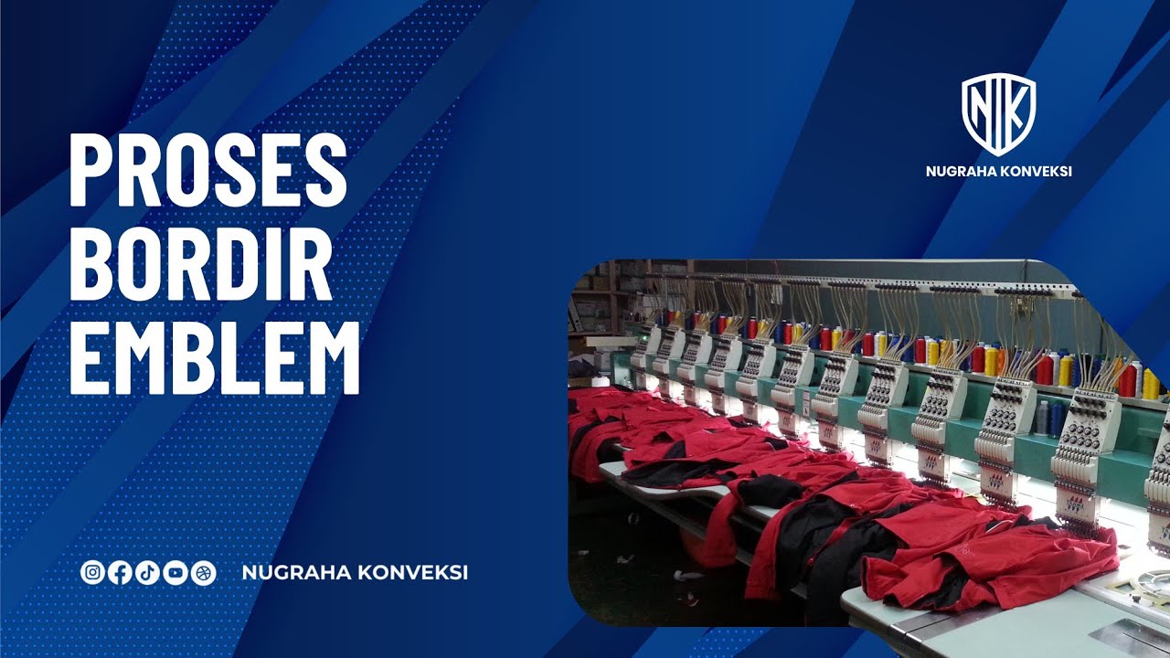 PROSES BORDIR EMBLEM / LOGO #shorts #behindthescene - YouTube