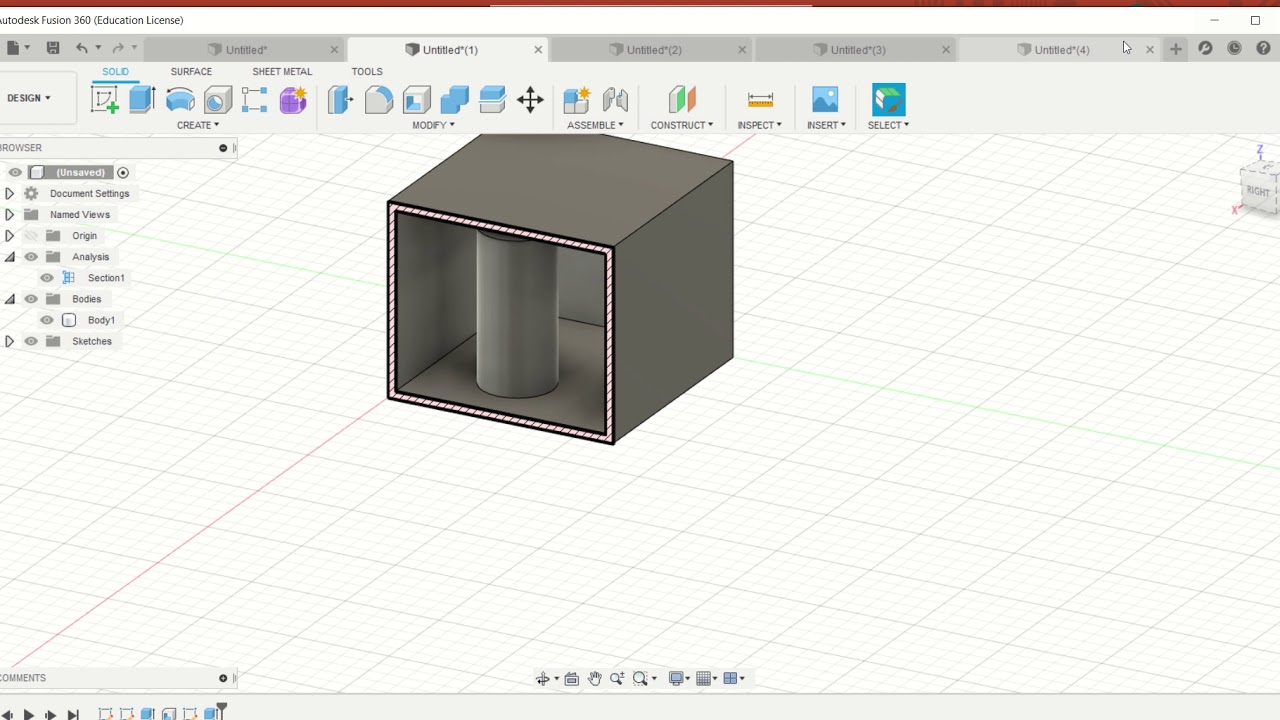 Fusion 360 tutorial 5 Shell - YouTube