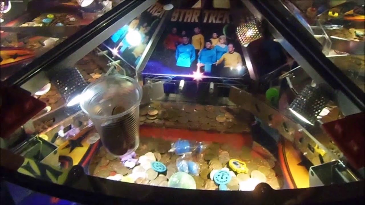Coin Operated Star Trek Pusher Amusement Arcade Machine - YouTube