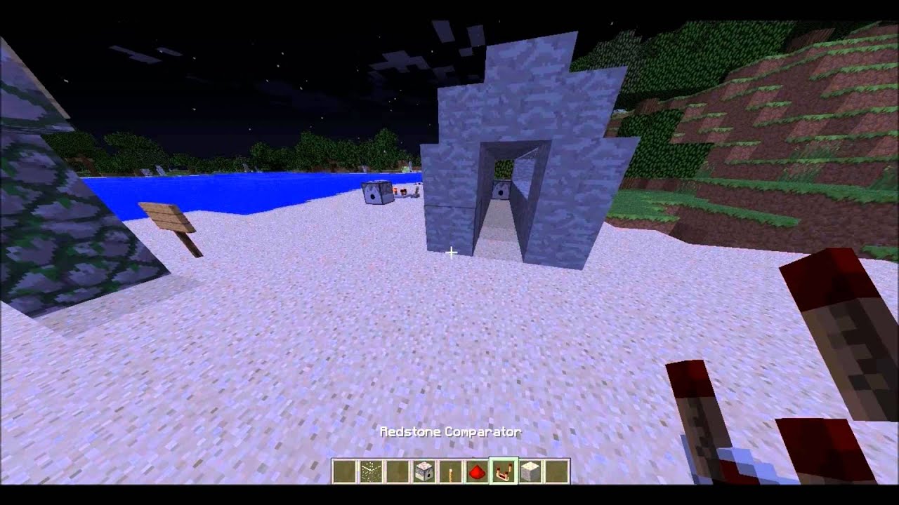 Minecraft: Redstone Tutorial! Ep.1- Full AUTO Machine GUN! - YouTube